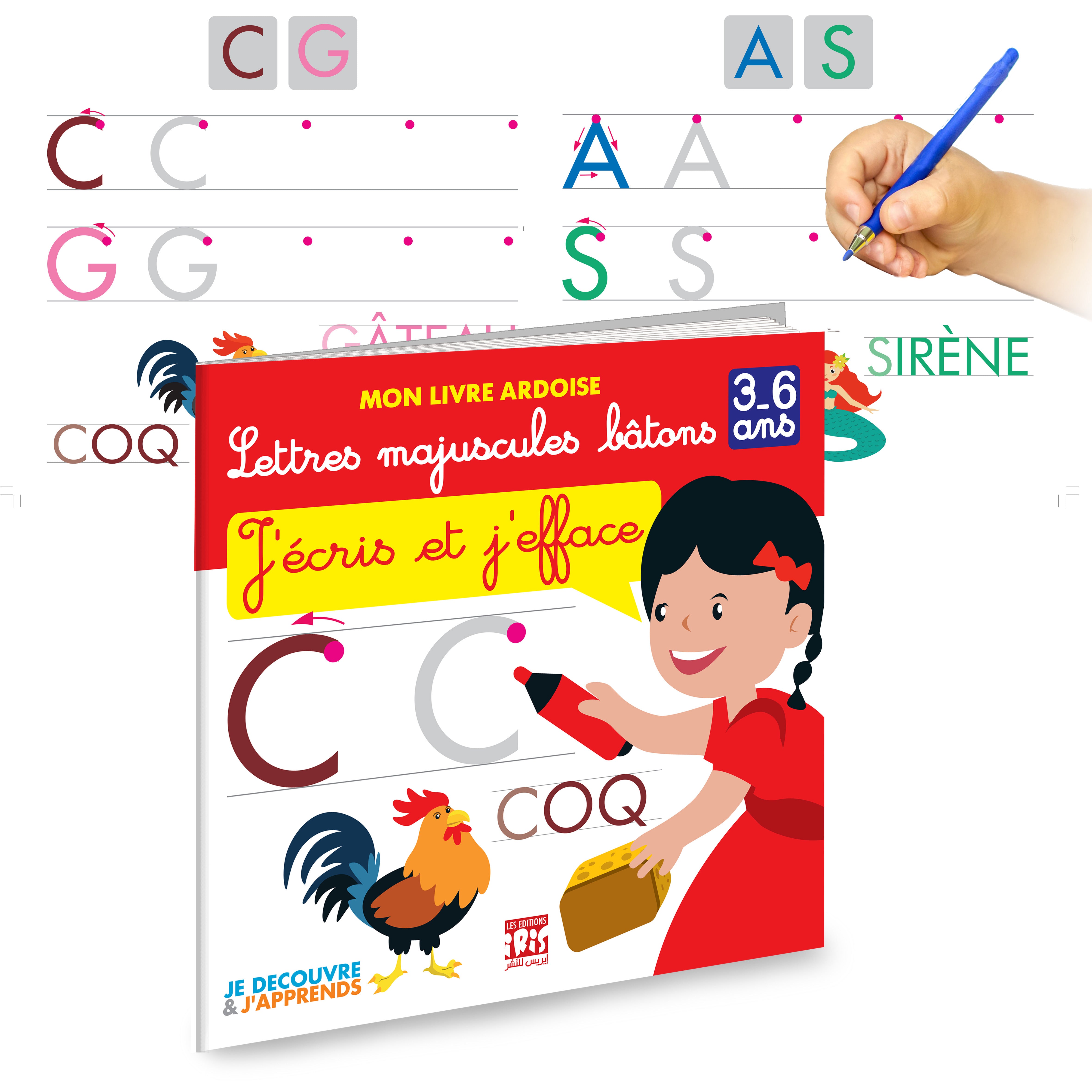 Lettres Majuscules Bâtons - Français - 3-6 Ans – Les editions iris France